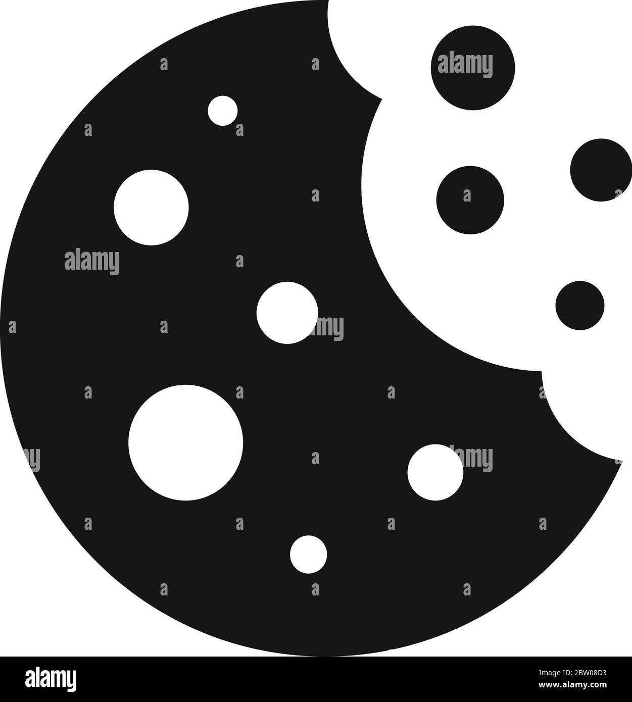 Breakfast biscuit icon. Simple illustration of breakfast biscuit vector ...