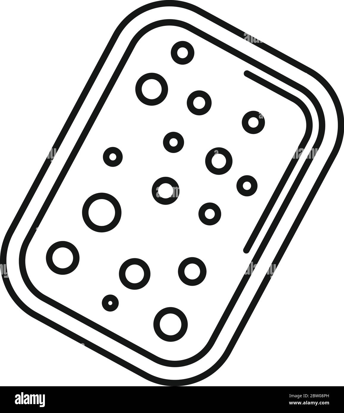 Sweet biscuit icon. Outline sweet biscuit vector icon for web design ...