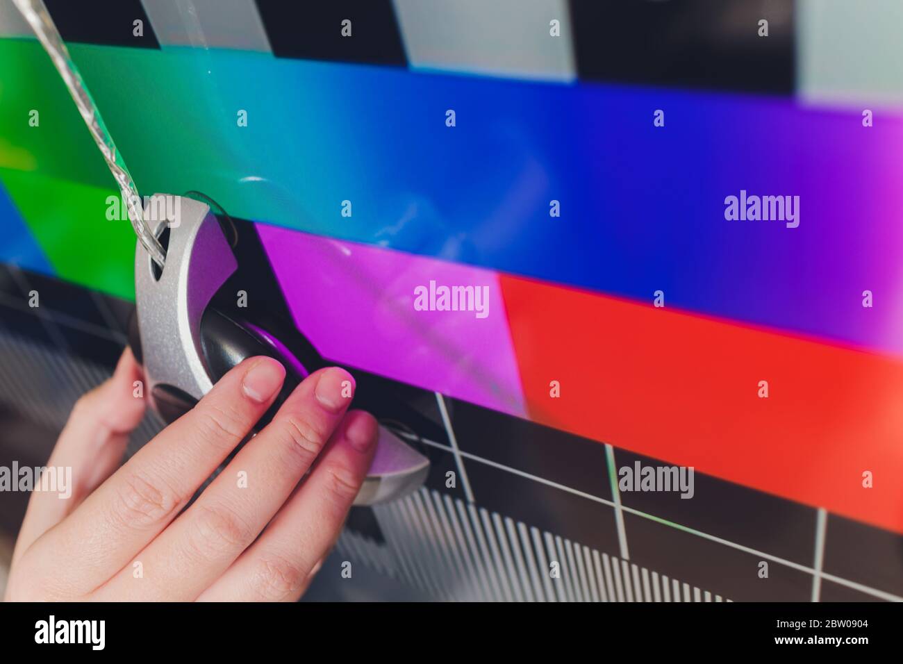 photographer monitor with Display Calibration in the office, tools for ...