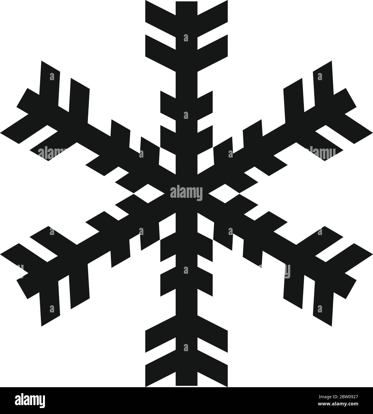 Christmas Snowflake Silhouette