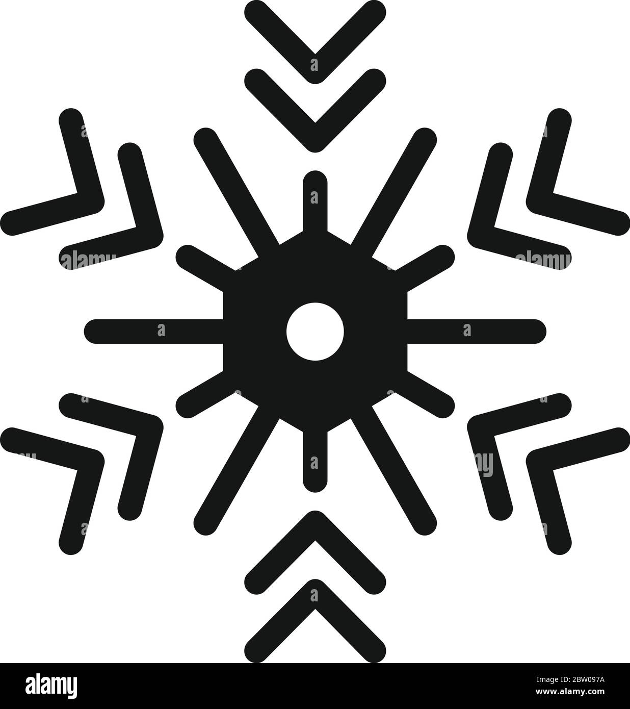 Texture snowflake icon. Simple illustration of texture snowflake vector ...
