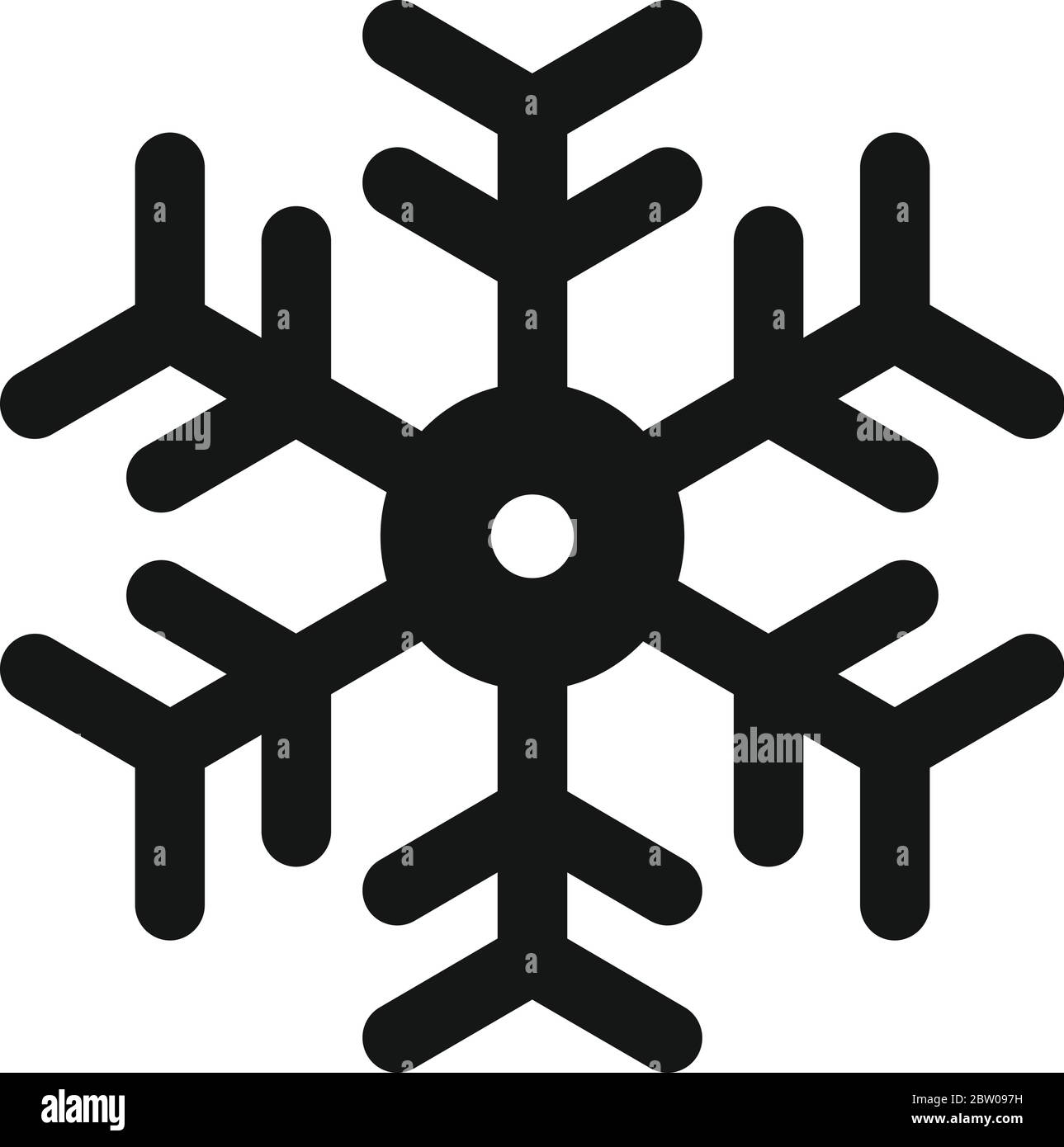Snowflake element icon. Simple illustration of snowflake element vector ...