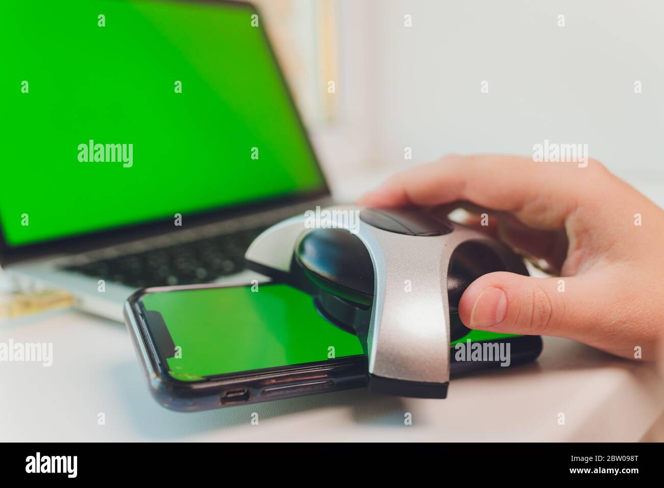 photographer monitor with Display Calibration in the office, tools for ...