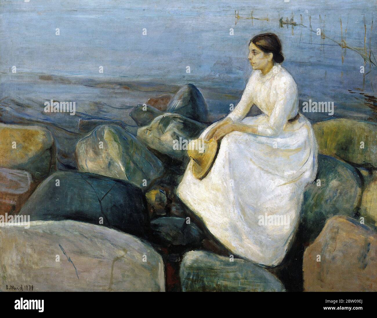 Norway beach young woman hi-res stock photography and images - Alamy