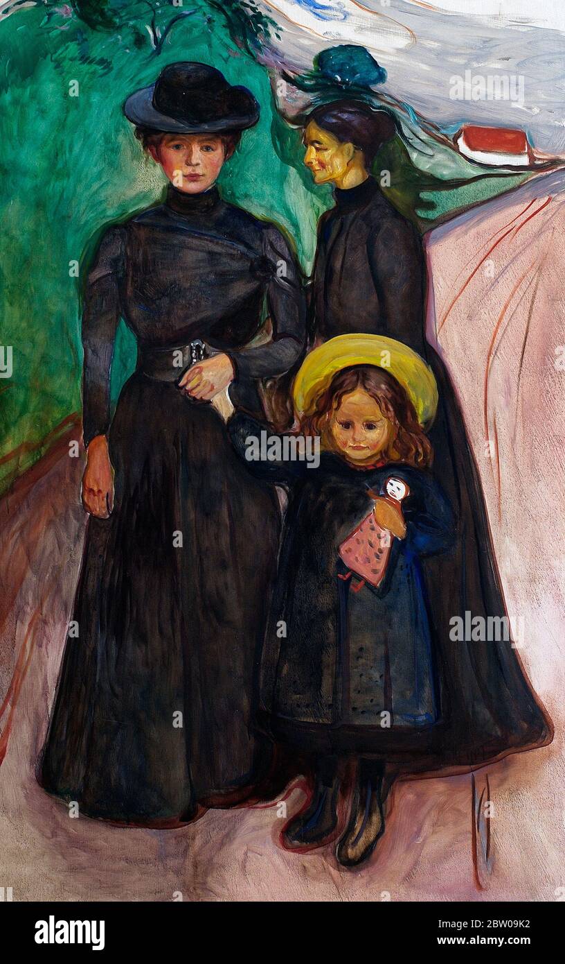 the Book Family by Edvard Munch 1901. the Thielska Gallery in Stockholm ...