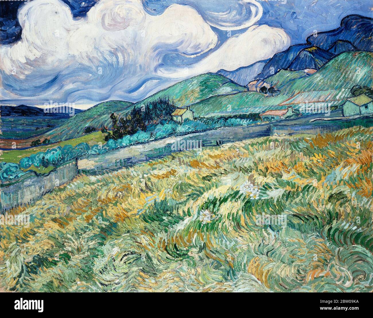 the Mountainous Landscape Near Saint-Remy by Vincent van Gogh 1889 ...