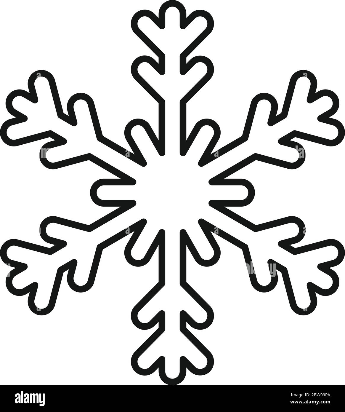 Snowflake Vector Line