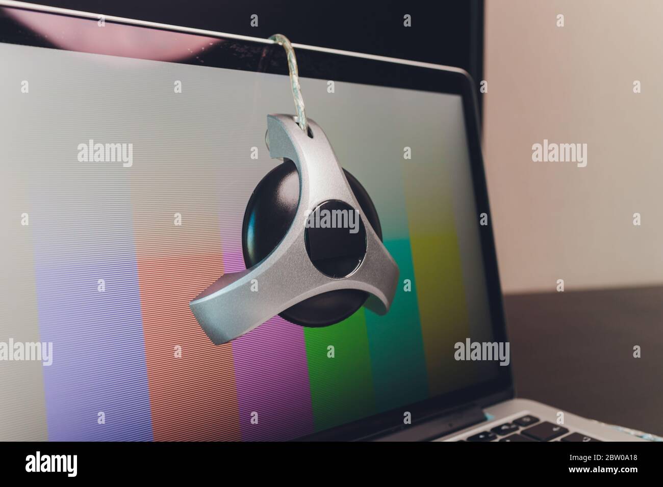 photographer monitor with Display Calibration in the office, tools for ...