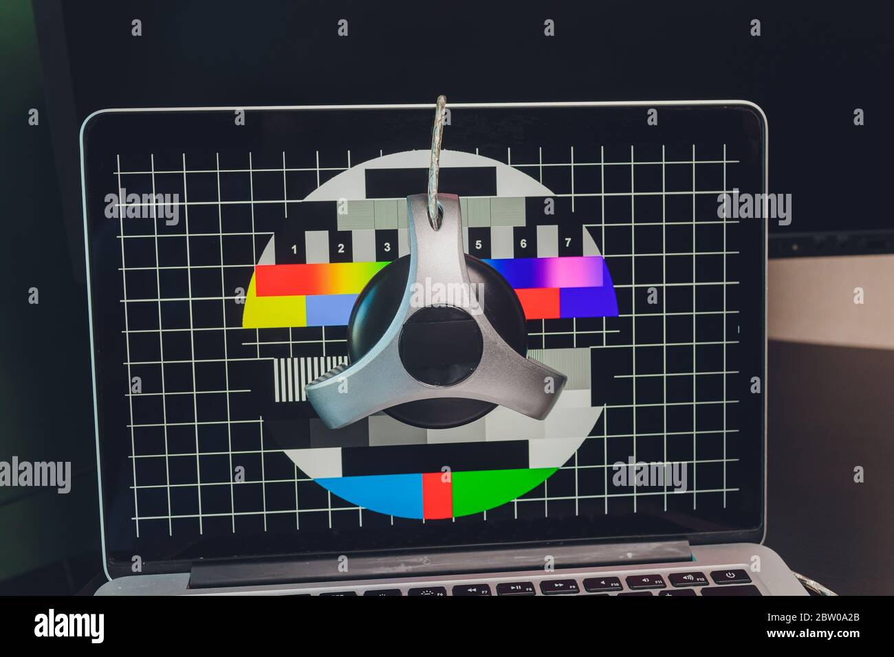 photographer monitor with Display Calibration in the office, tools for ...