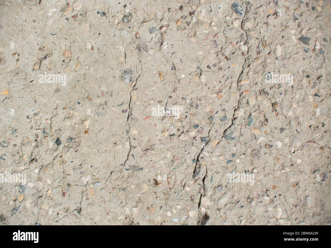 Cracked concrete top view texture background. Damaged gray concrete ...