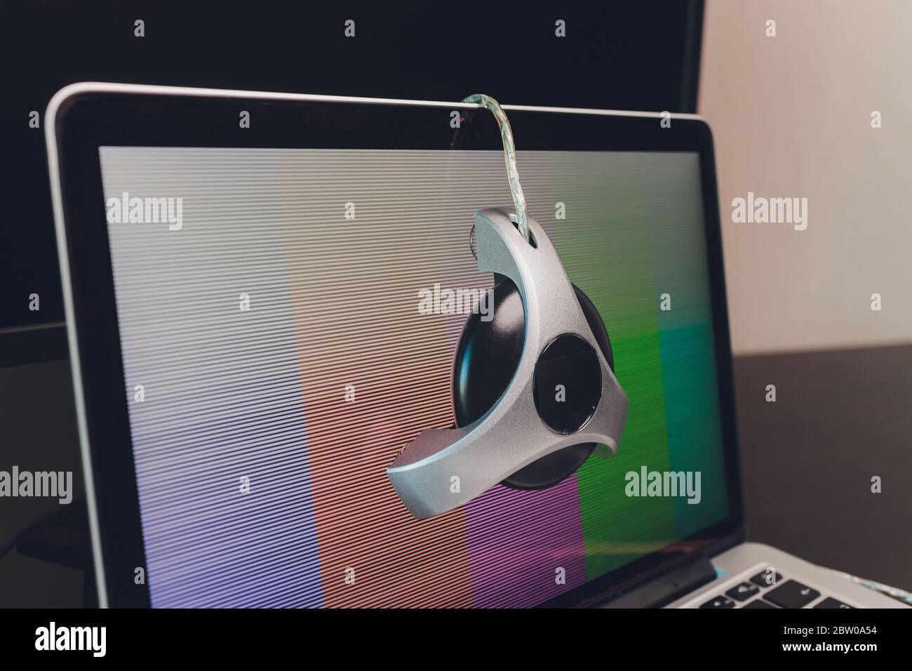photographer monitor with Display Calibration in the office, tools for ...