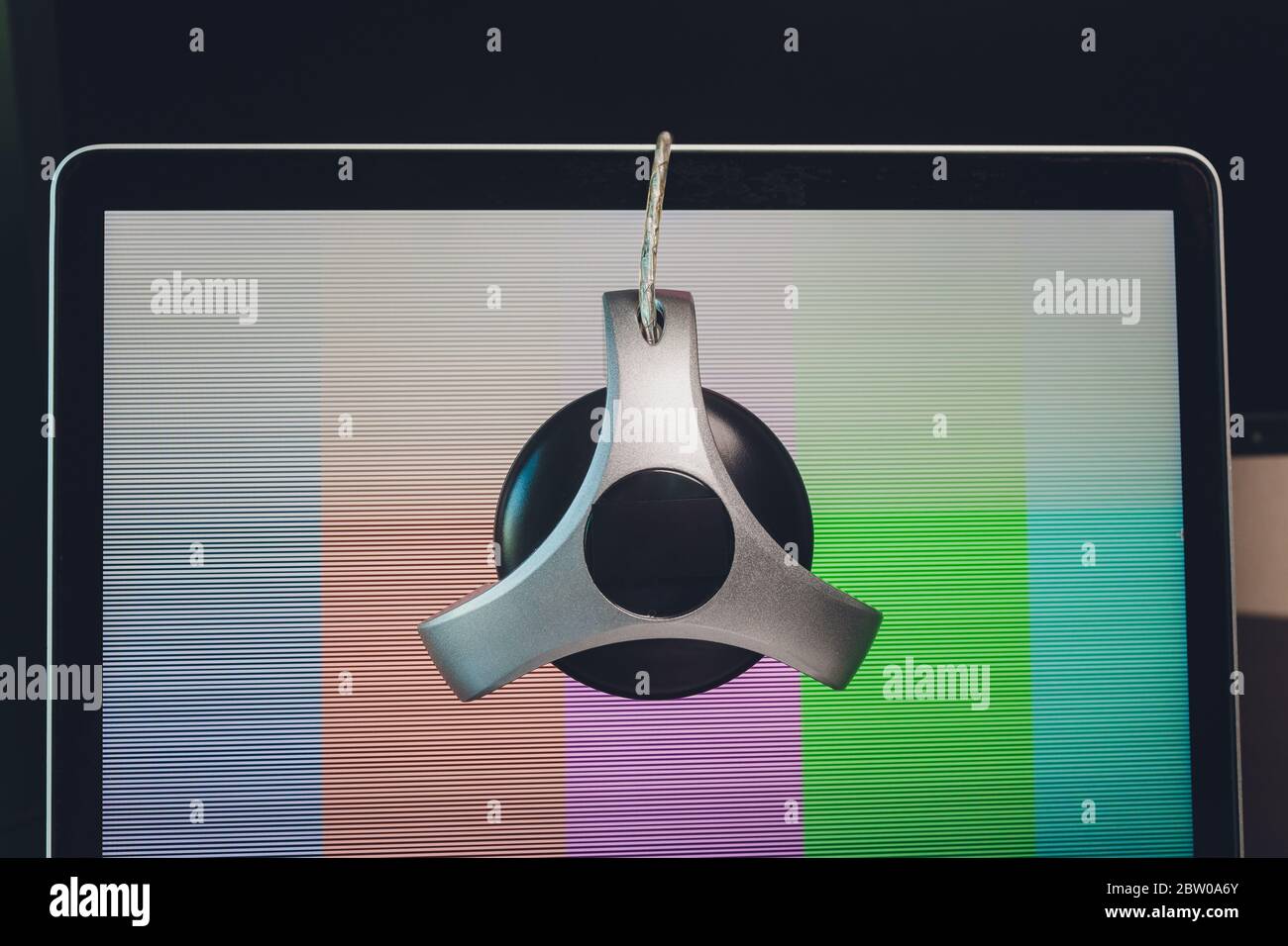 photographer monitor with Display Calibration in the office, tools for ...