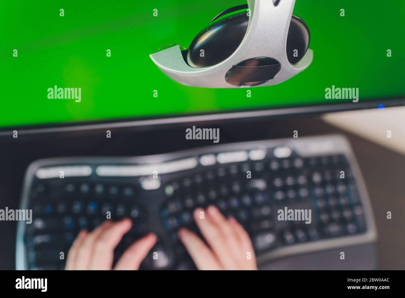 photographer monitor with Display Calibration in the office, tools for ...