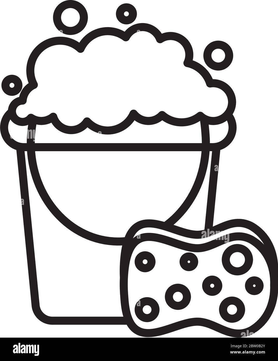 Bucket and sponge Black and White Stock Photos & Images - Alamy