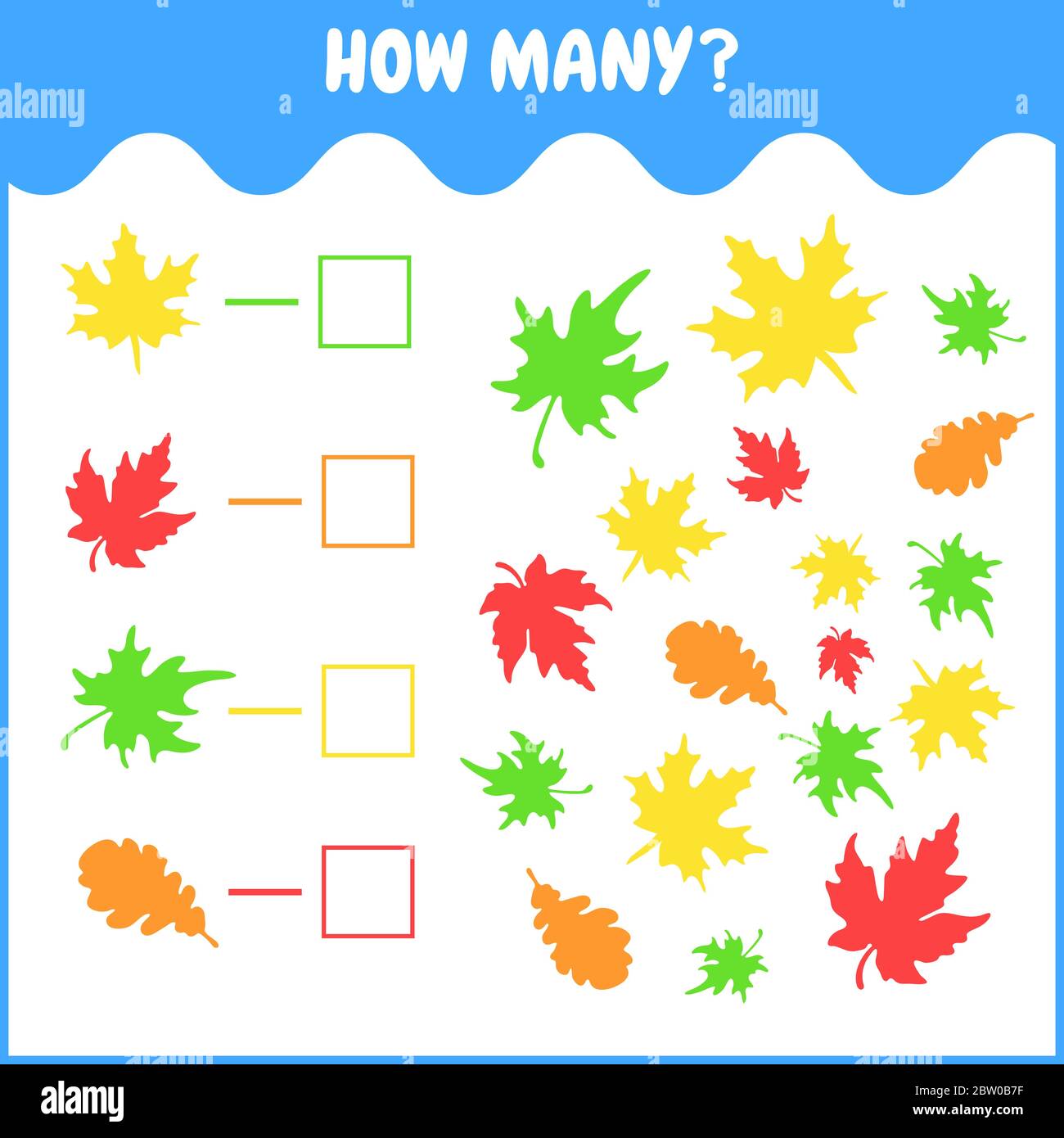 Counting Game for Preschool Children. Educational and mathematics game ...
