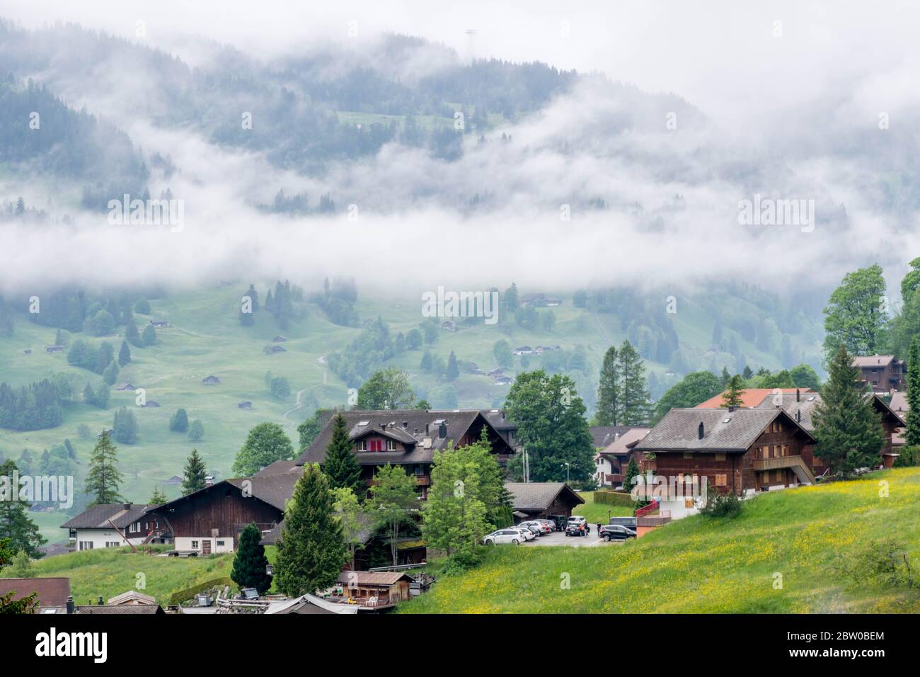 Grindelwald village hi-res stock photography and images - Alamy