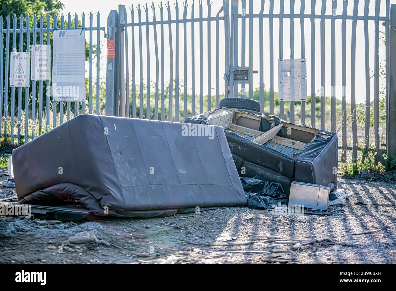 Illegal dumped garbage hi-res stock photography and images - Alamy