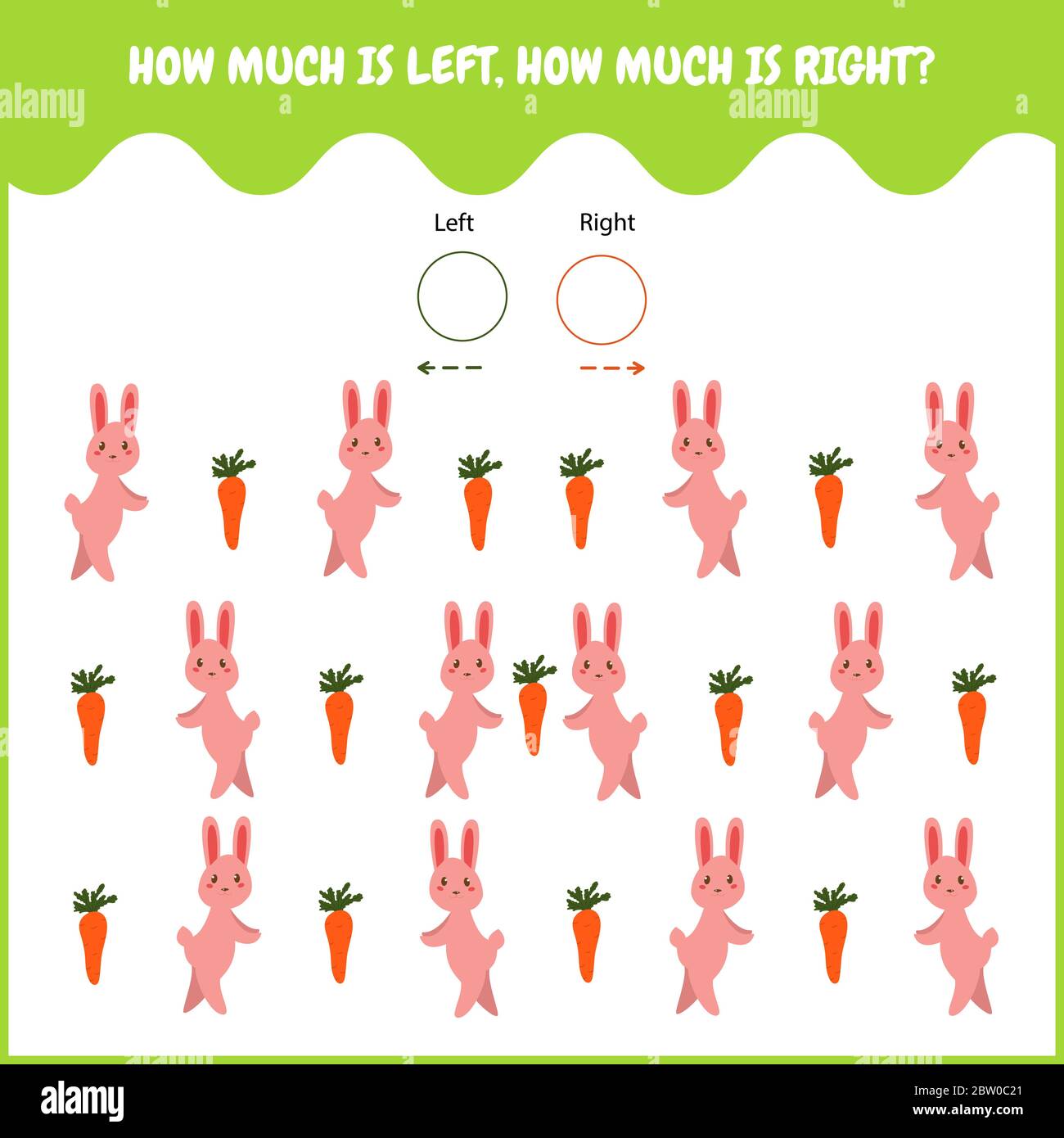 Left right educational game Stock Vector Images - Alamy