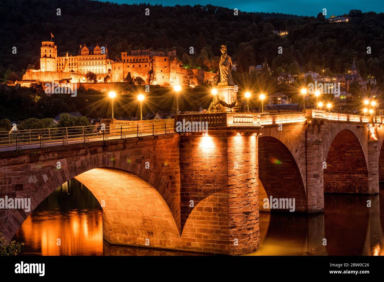 Heidelberg bei nacht hi-res stock photography and images - Alamy