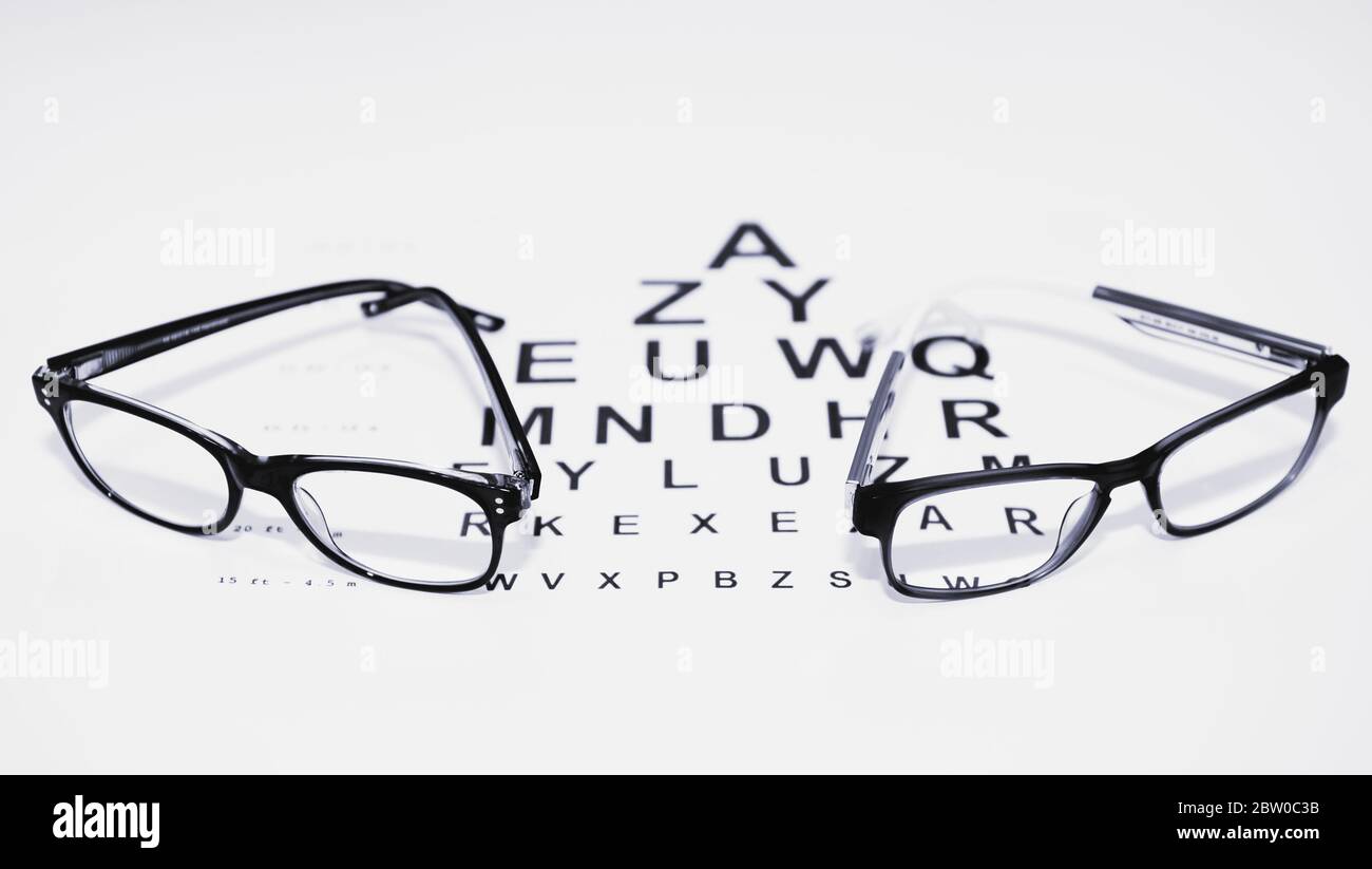 Glasses vision test hi-res stock photography and images - Alamy