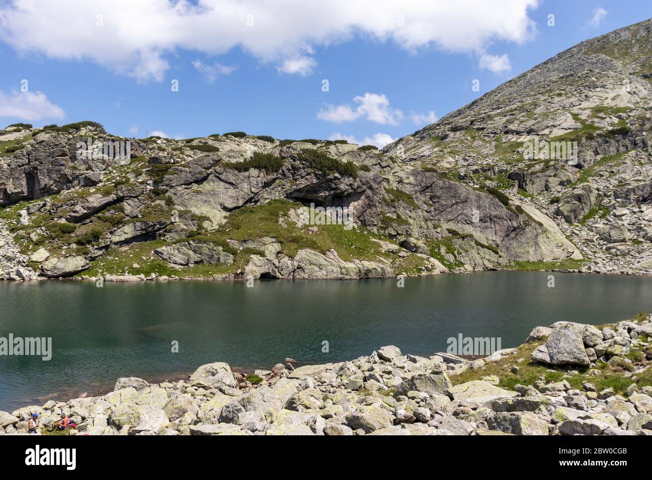 Landscape of The Scary Lake (Strashnoto lake), Rila Mountain, Bulgaria ...