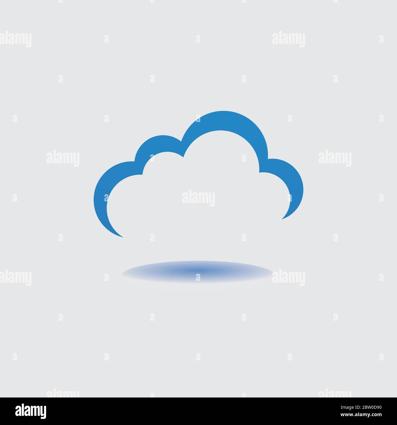 Cloud logo vector image Stock Vector Image & Art - Alamy