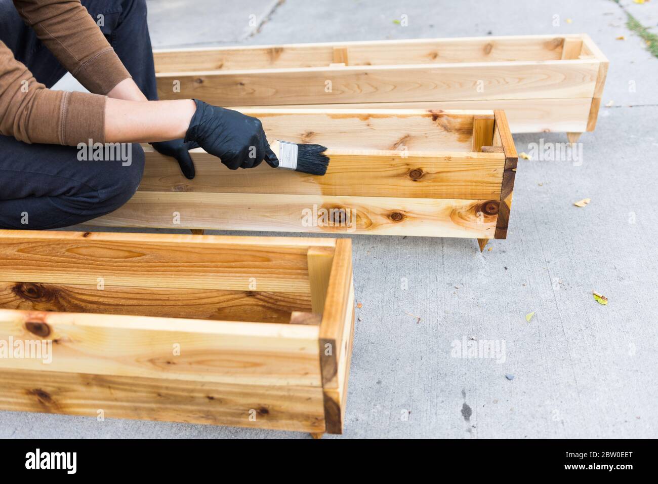 Raised planter boxes hi-res stock photography and images - Alamy