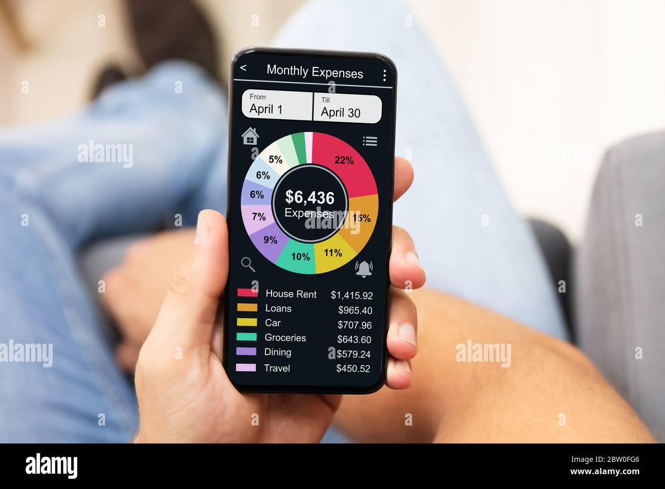 Mobile Phone App For Money Budget And Expense Tracking Stock Photo Alamy Mobile Phone App For Money Budget And Expense Tracking Stock Photo Alamy