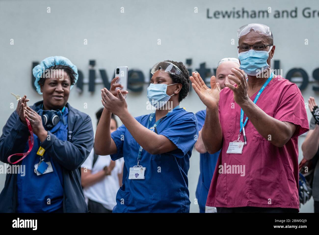 Coronavirus: ‘Clap For Our Carers’ outside NHS University Lewisham ...