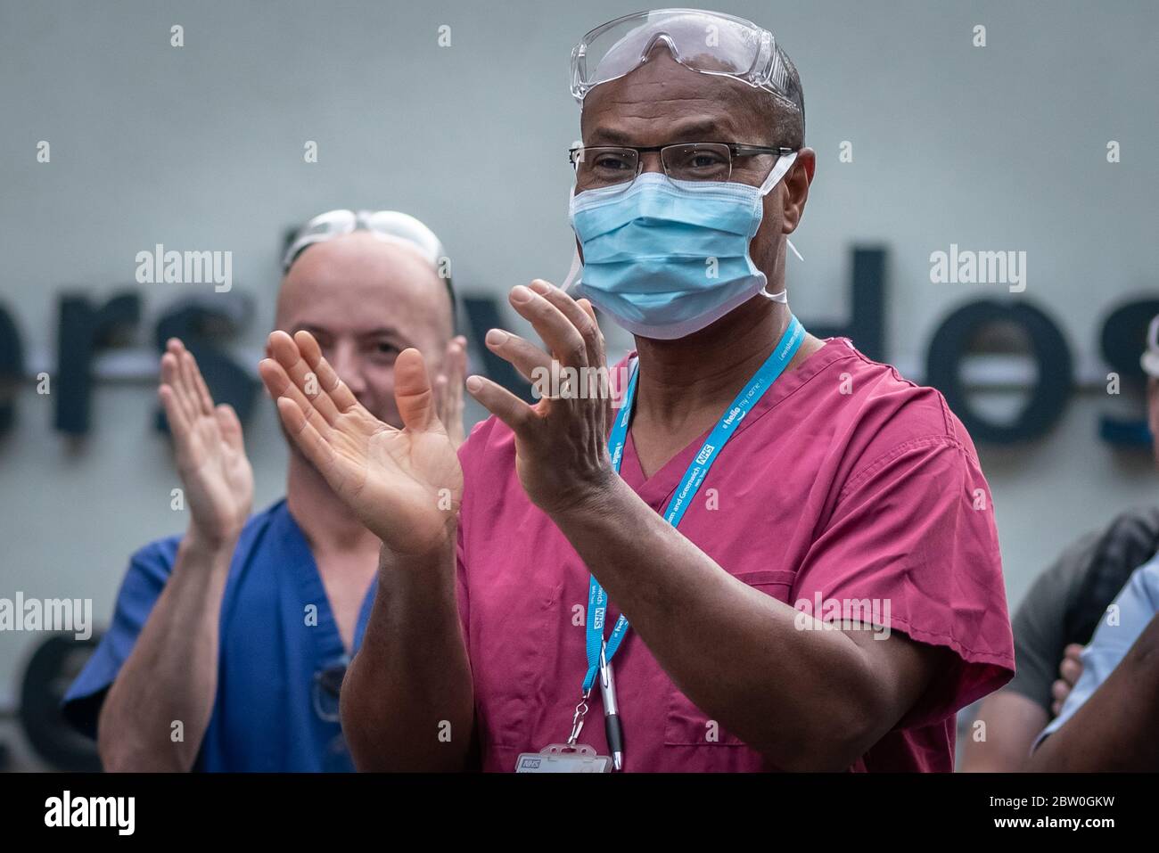 Coronavirus: ‘Clap For Our Carers’ outside NHS University Lewisham ...