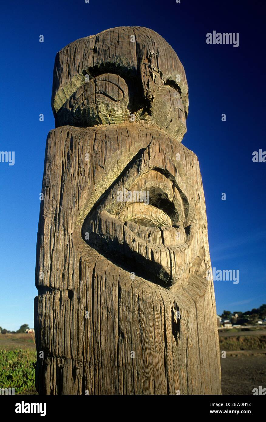 Totem, Mendocino Headlands State Park, California Stock Photo - Alamy