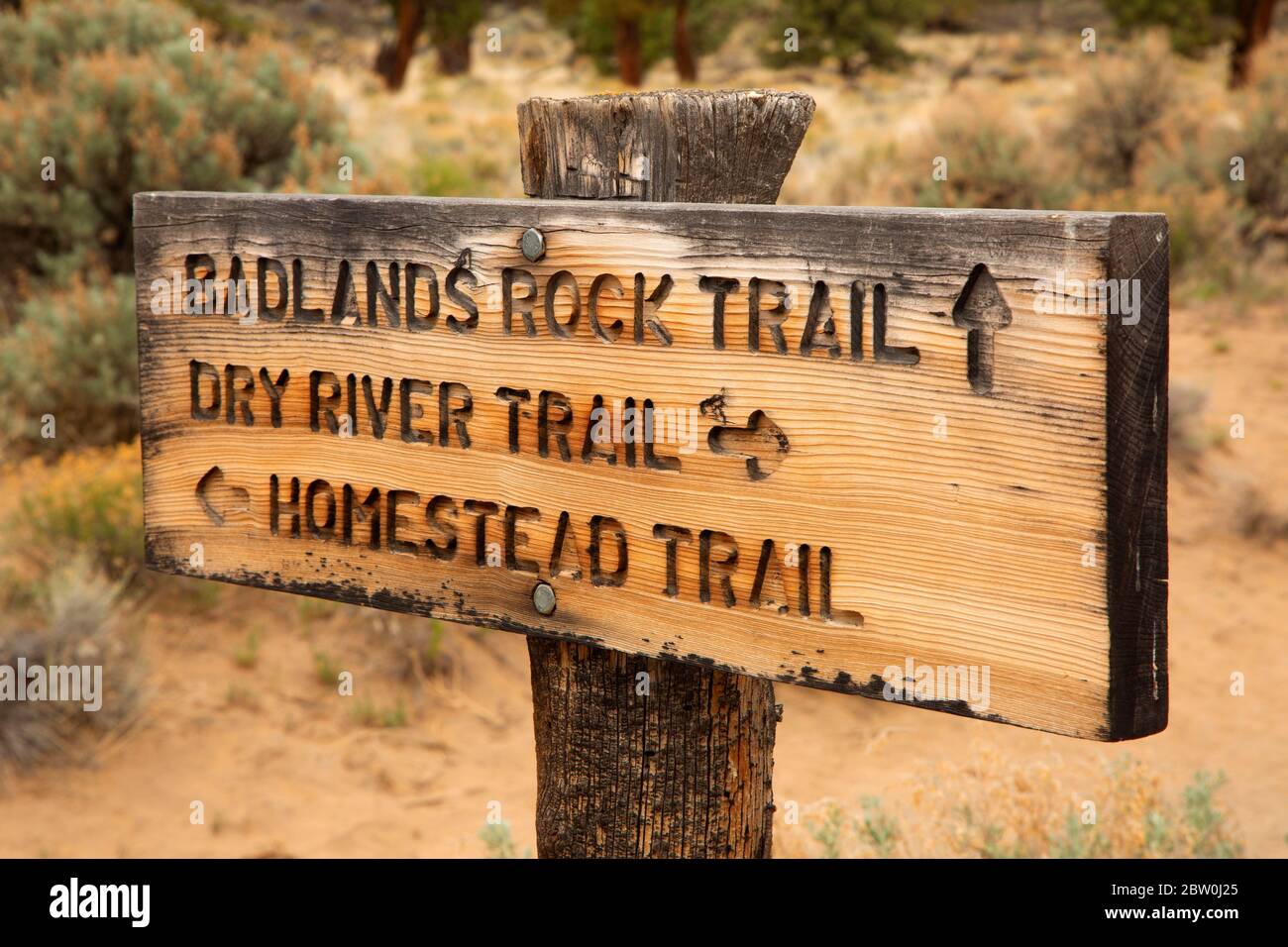 Badlands oregon sign hi-res stock photography and images - Alamy