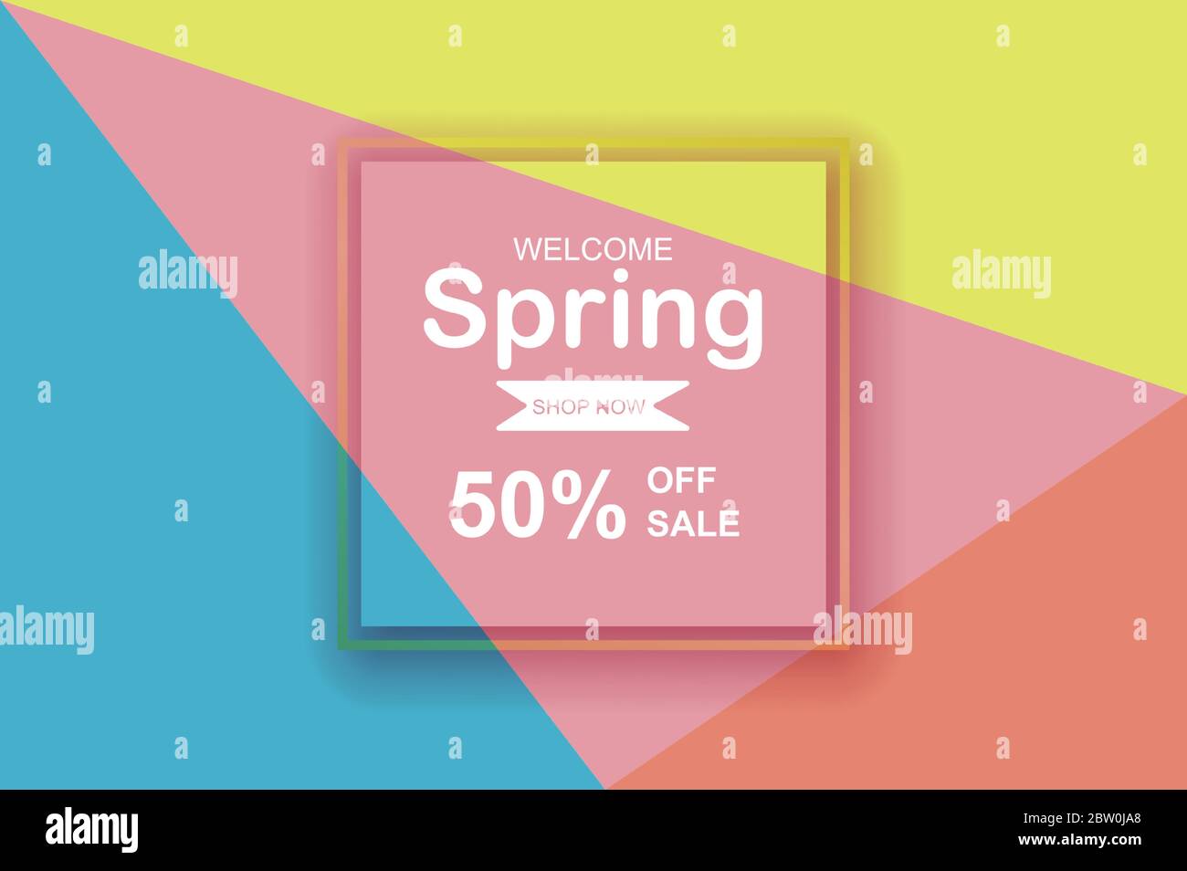 Spring season sale background with beautiful colorful.Creative design ...