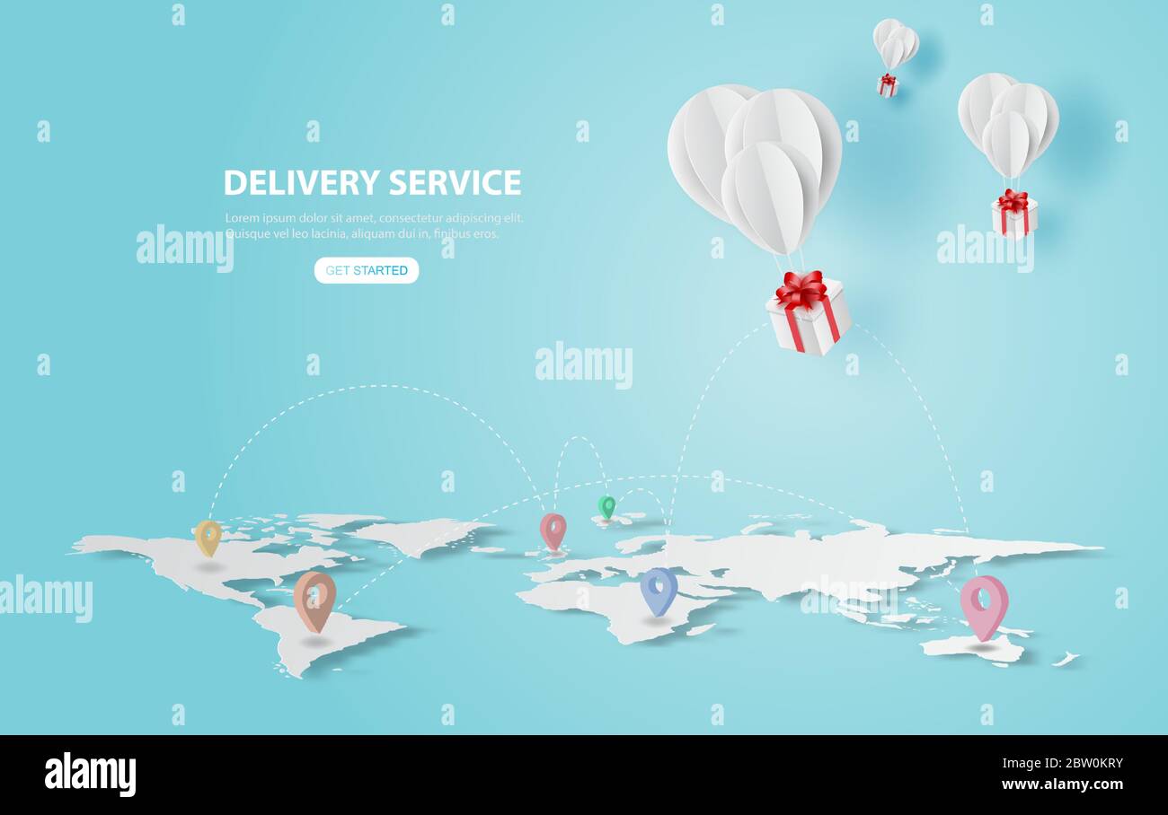 World map on balloon hi-res stock photography and images - Alamy