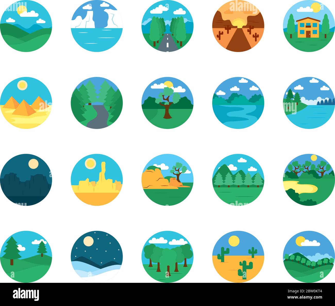 White over landscapes Stock Vector Images - Alamy