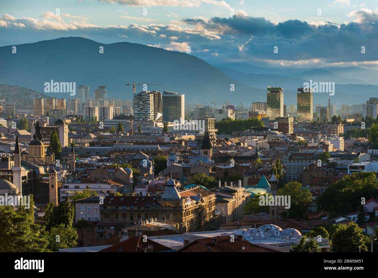 Sarajevo from above, drone view and panoramas Stock Photo - Alamy