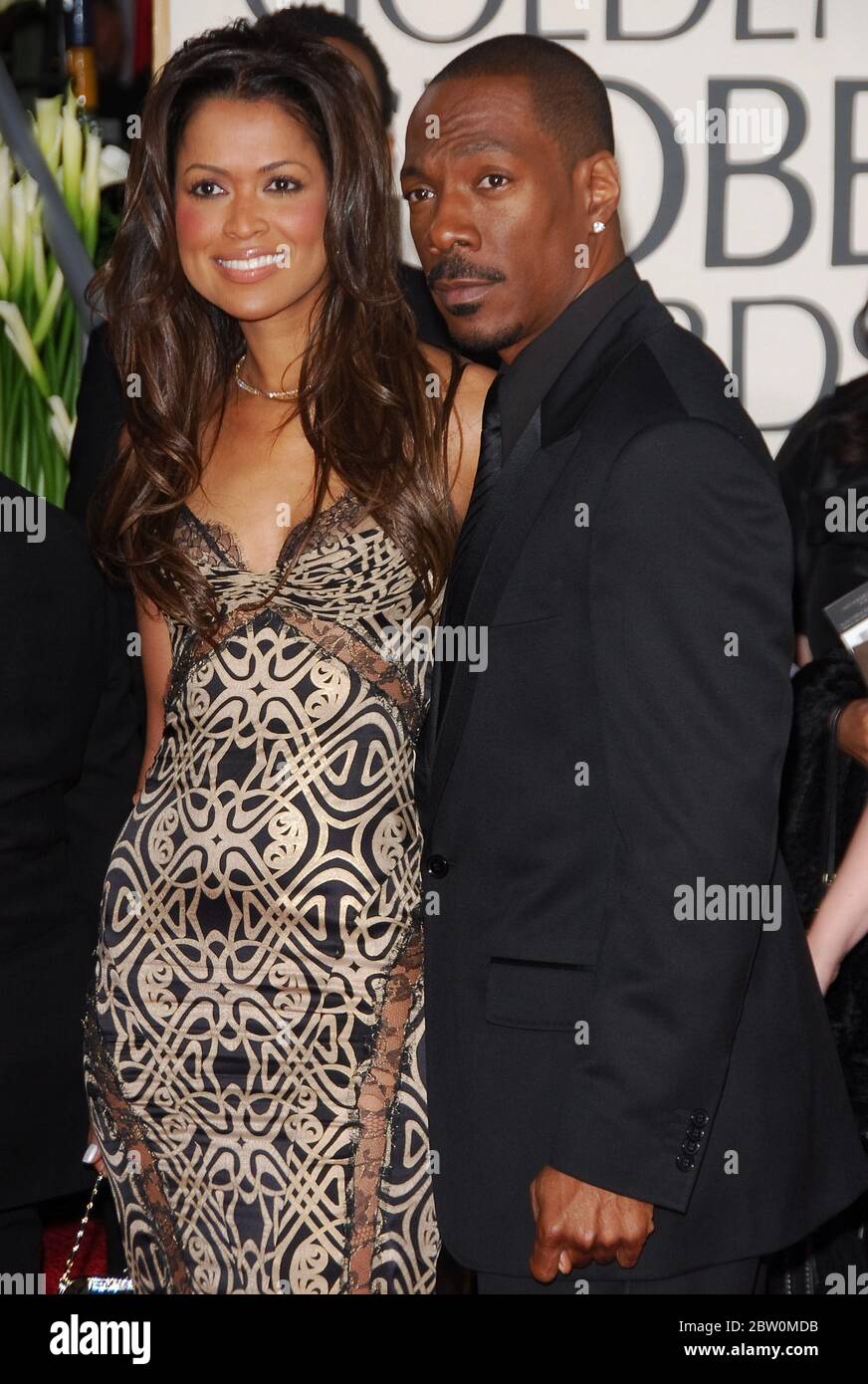 Tracey Edmonds, Eddie Murphy at the 64th Annual Golden Globe Awards ...