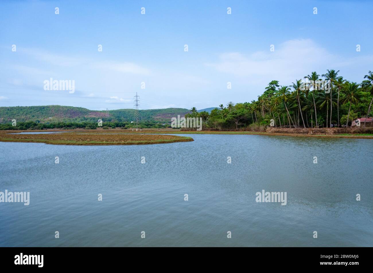 Backwaters of goa scenic view hi-res stock photography and images - Alamy