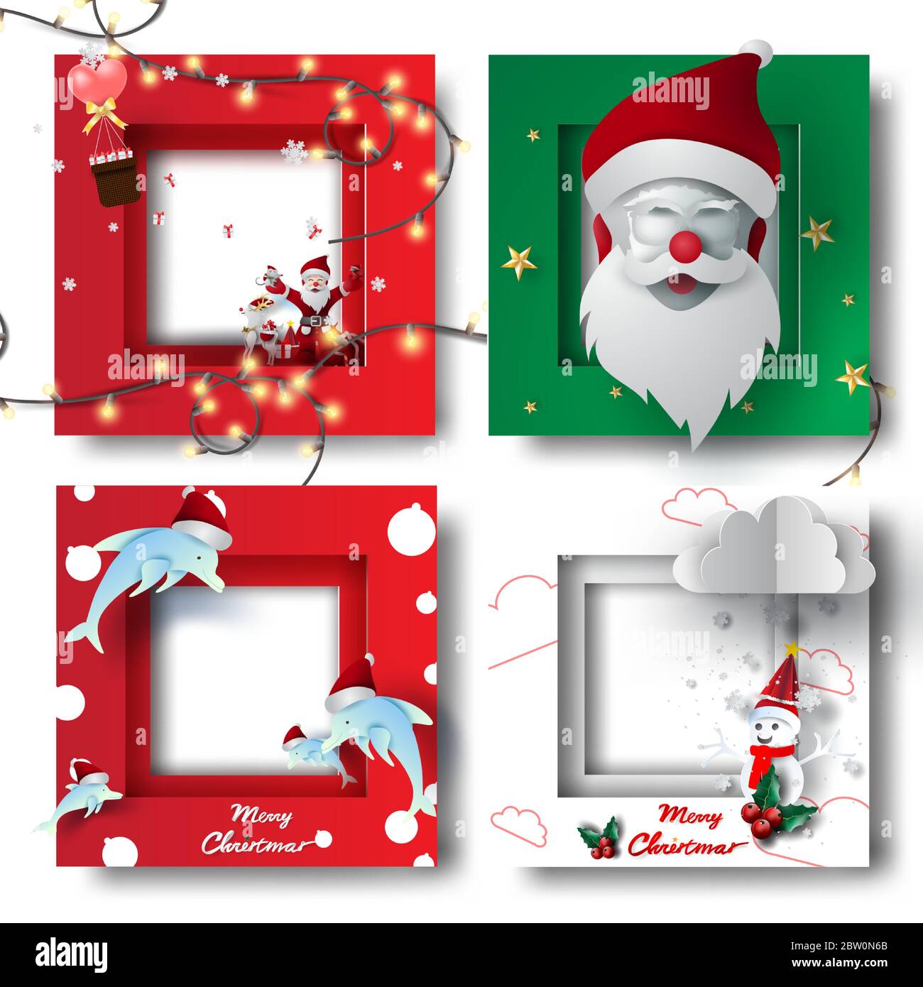Christmas Santa Borders And Frames