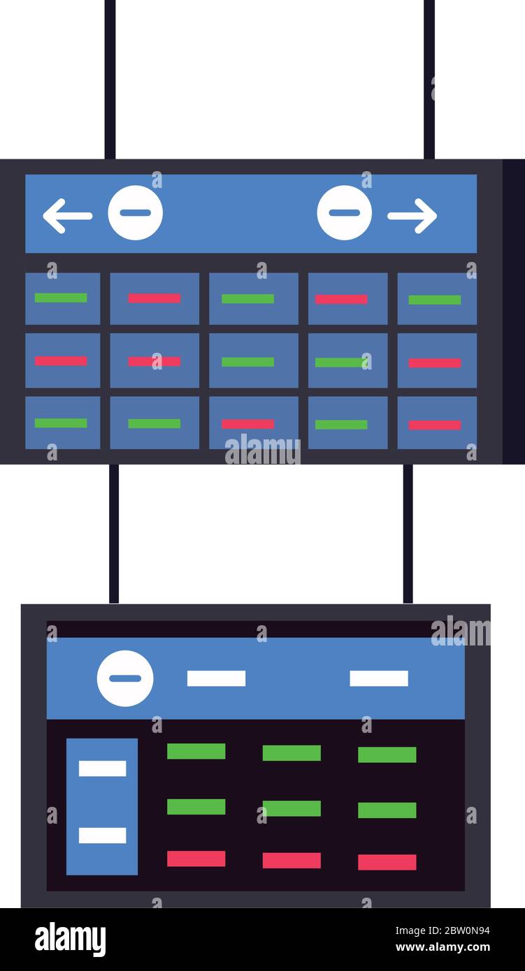 Airport departure board delayed Stock Vector Images - Alamy