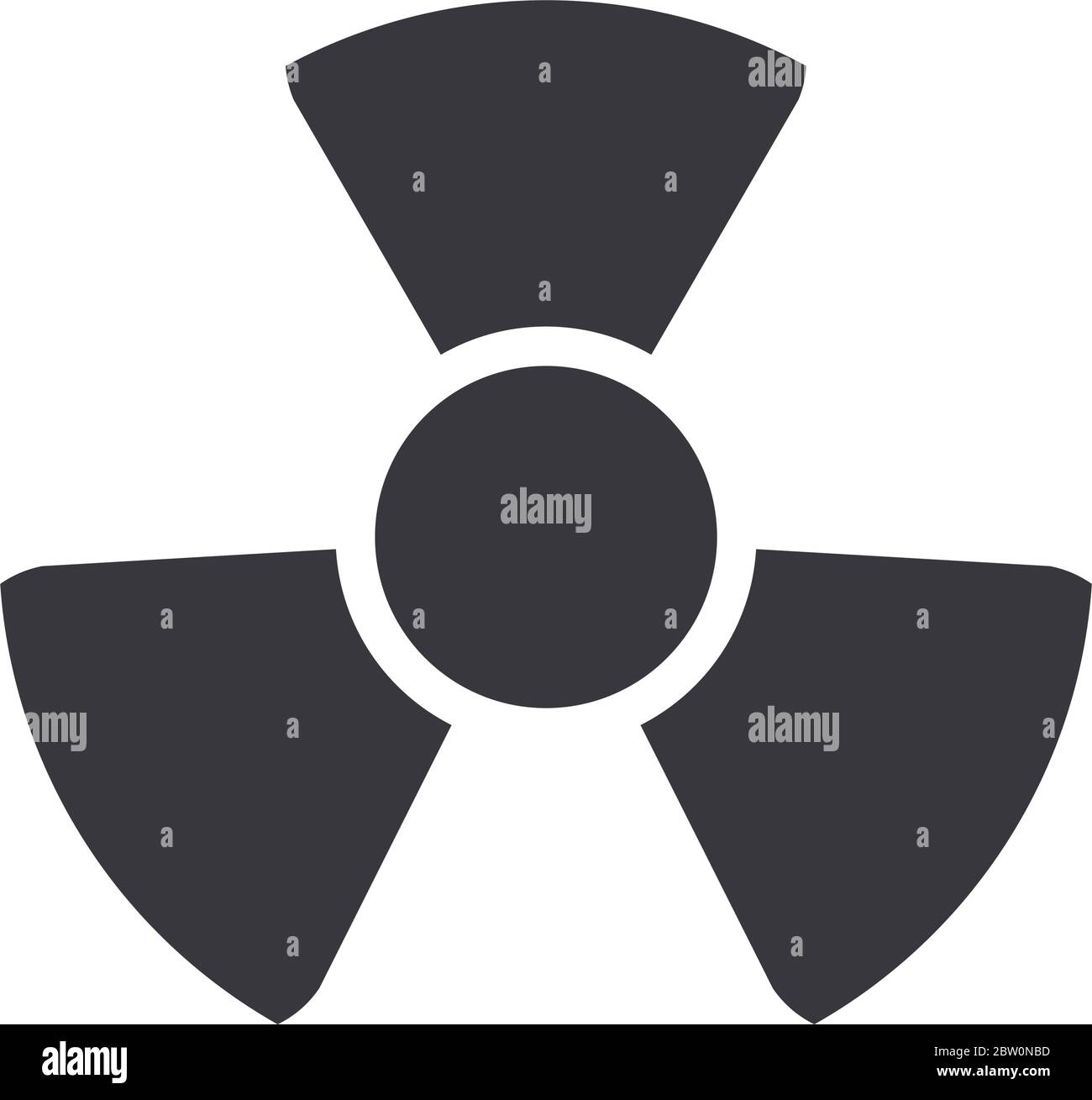 nuclear caution signal isolated icon Stock Vector Image & Art - Alamy