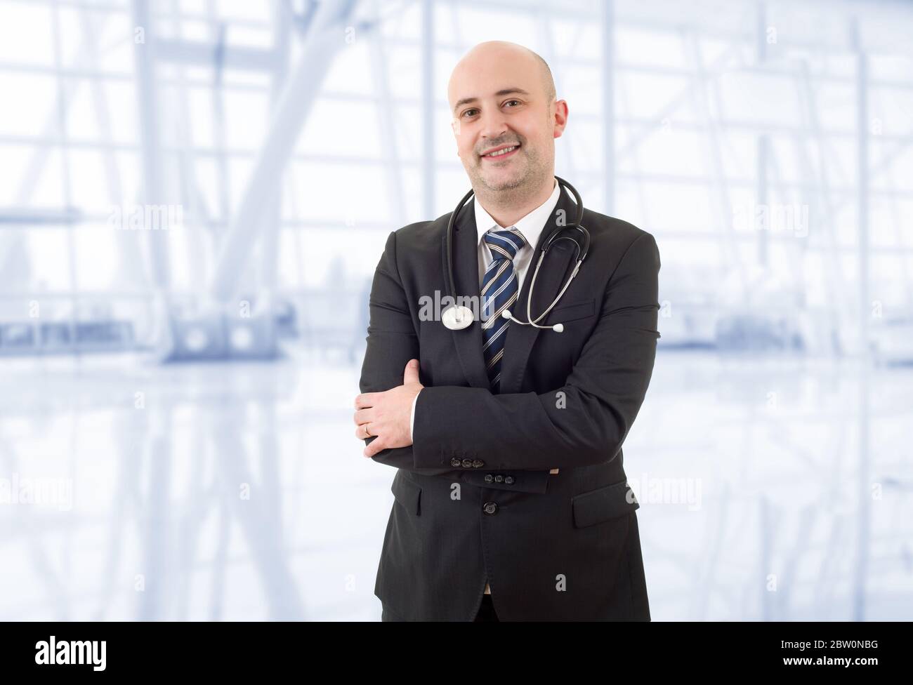 happy male doctor at the hospital Stock Photo - Alamy