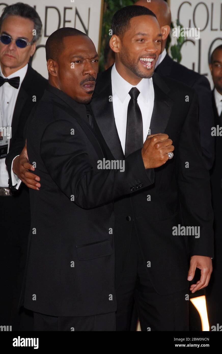 Eddie Murphy, Will Smith at the 64th Annual Golden Globe Awards ...