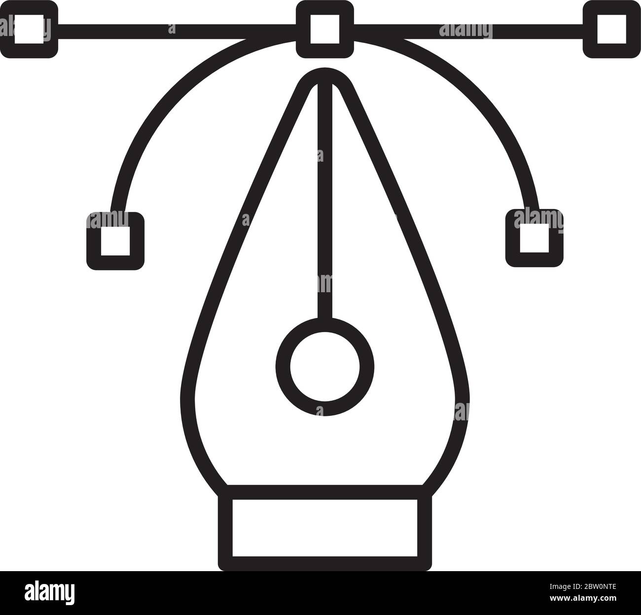 pen pointer designer line style icon Stock Vector Image & Art - Alamy