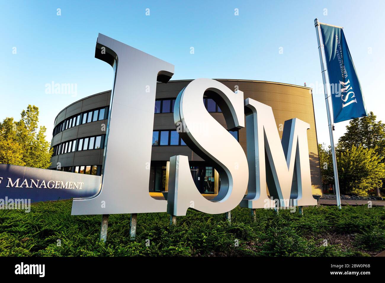 Dortmund, Germany, May 28th, 2020: Building of the private university INTERNATIONAL SCHOOL OF ...