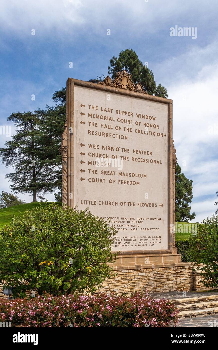 Forest lawn memorial cemetery hi-res stock photography and images - Alamy
