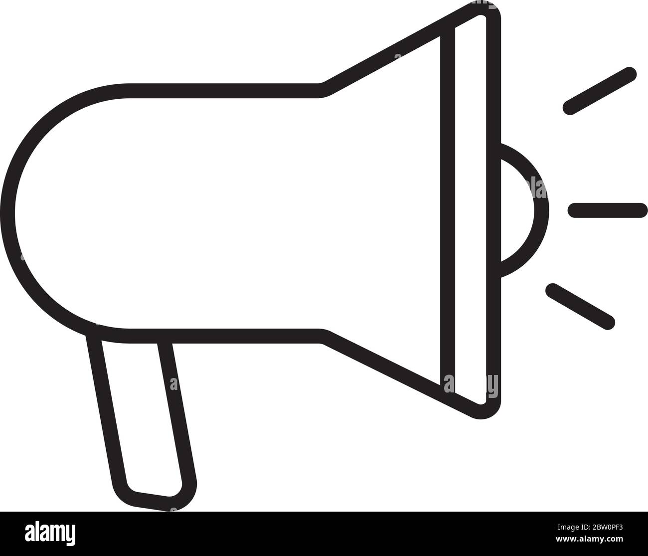 megaphone sound line style icon Stock Vector Image & Art - Alamy