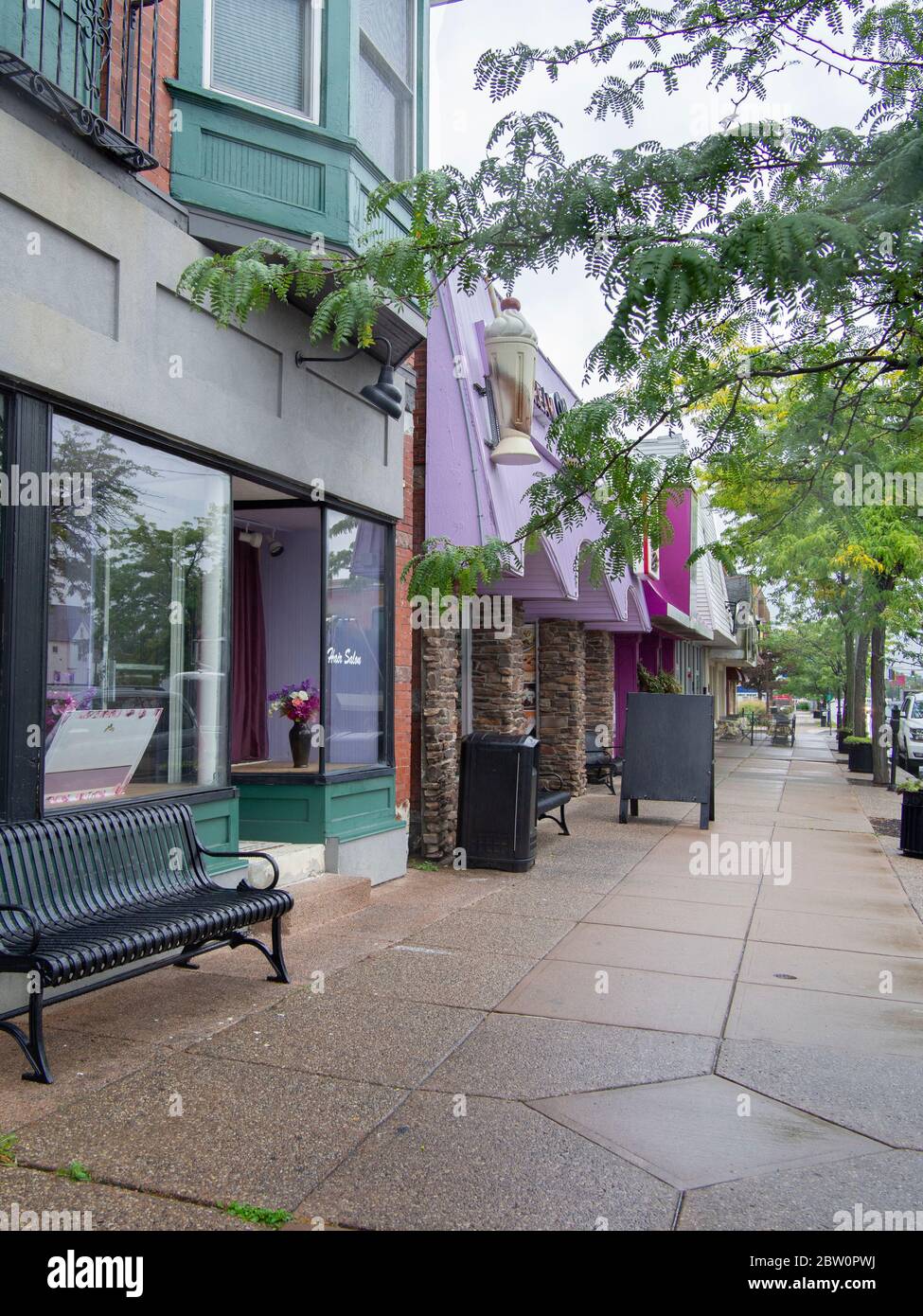 Small town Main Street Stock Photo - Alamy