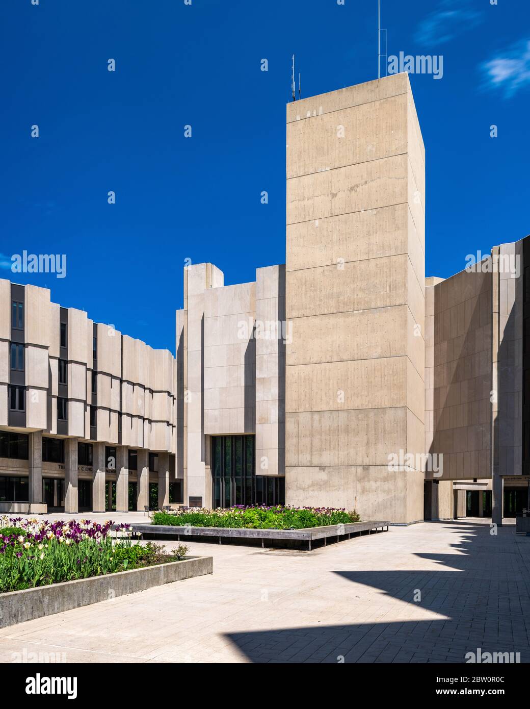 Northwestern University Library designed by Walter Netsch Stock Photo ...