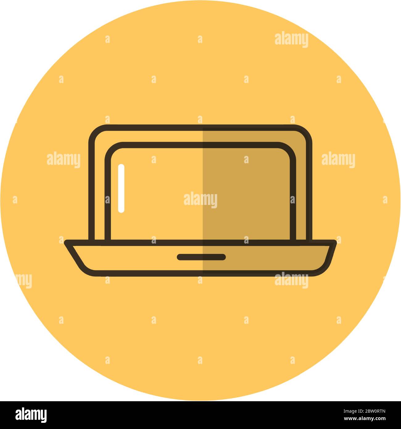 Modern personal computer mock Stock Vector Images - Alamy